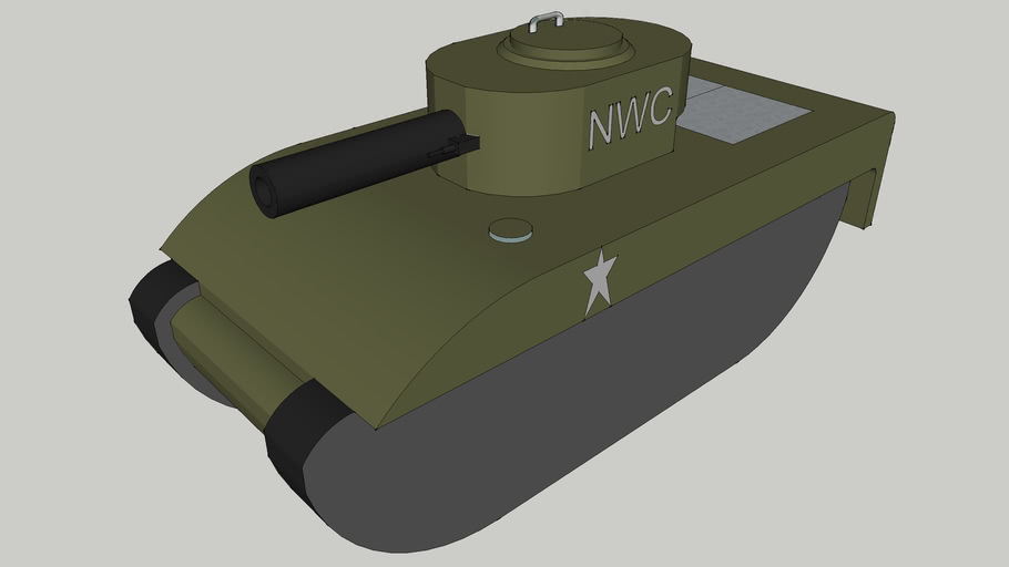 Cougar w/ component turret hull | 3D Warehouse