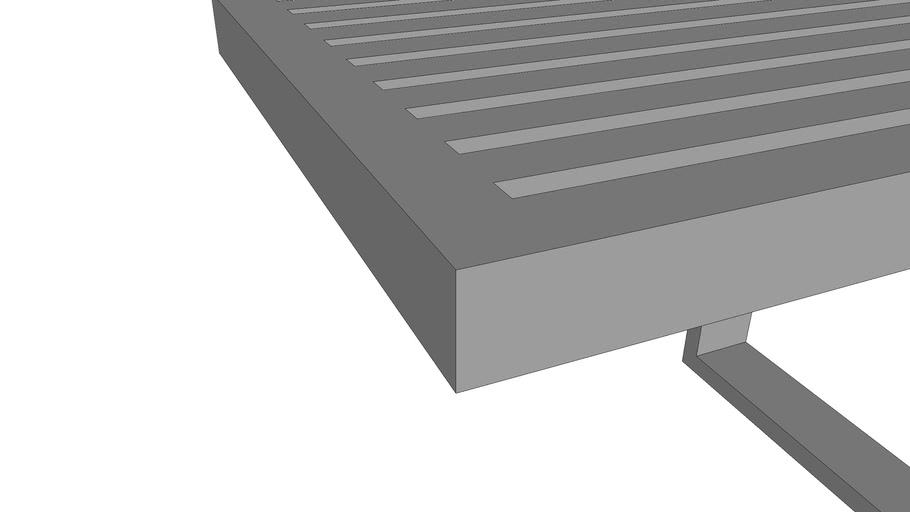 Aluminum Bench | 3D Warehouse