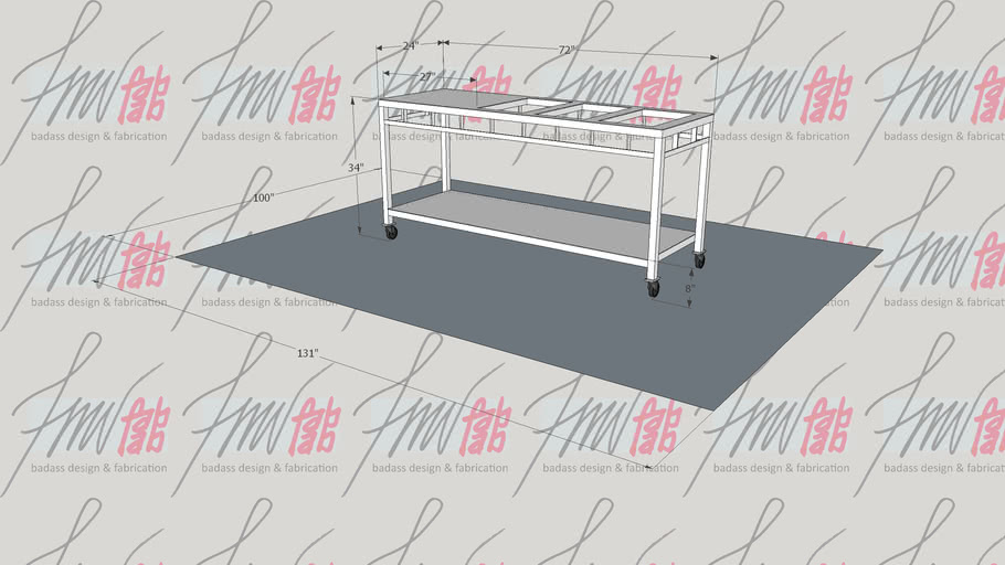 Feges Condiments Table- A | 3D Warehouse