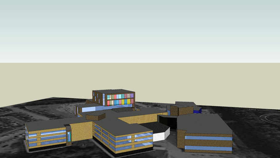 hoofddorp hoofdvaart college + nova college. | 3D Warehouse