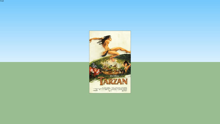 Disney Tarzan - Final One Sheet Movie Poster 27X40 Double Sided ...