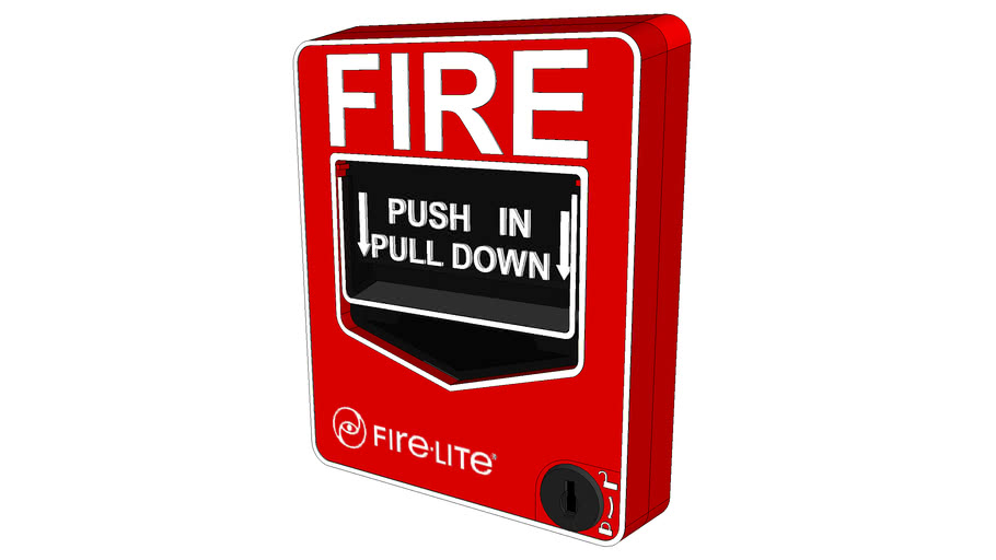 Fire Lite (BG12) Fire Alarm Pull Station | 3D Warehouse