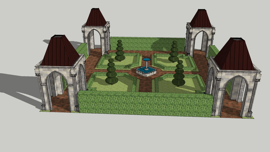 Gothic Hedge Garden | 3D Warehouse
