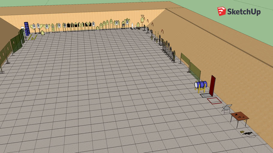 Copy of USPSA Stage Design Template | 3D Warehouse