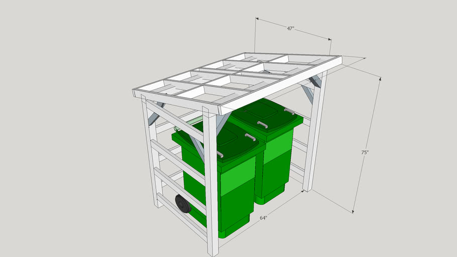 Garbage Bin Shelter | 3D Warehouse