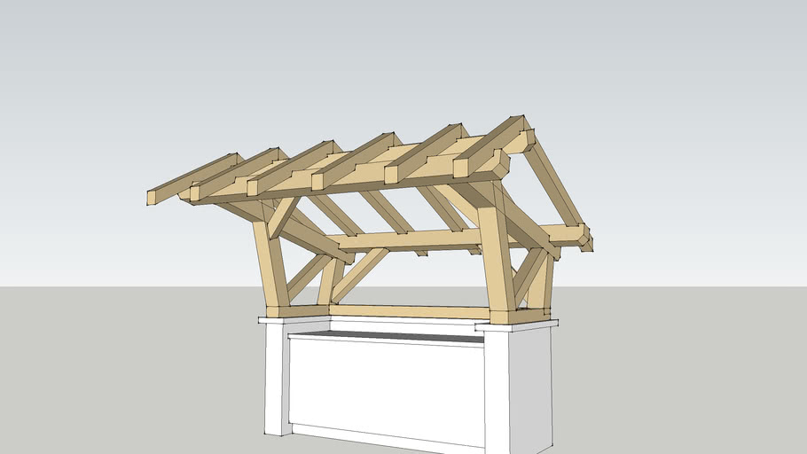 Timber Frame Barbecue | 3D Warehouse