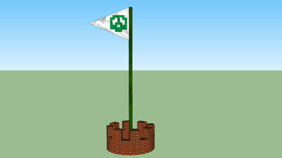 Super Mario Bros. Ending Flag | 3D Warehouse