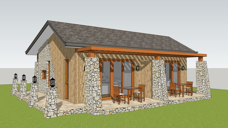 Duplex Cottage Unit for Beach Resort | 3D Warehouse