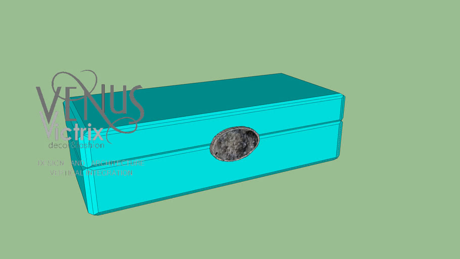 CAIXA DECORATIVA AZUL | 3D Warehouse