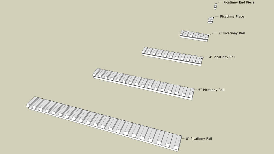 Picatinny Rails | 3D Warehouse