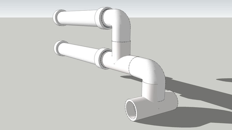 PVC Pipes for knife edge pool | 3D Warehouse