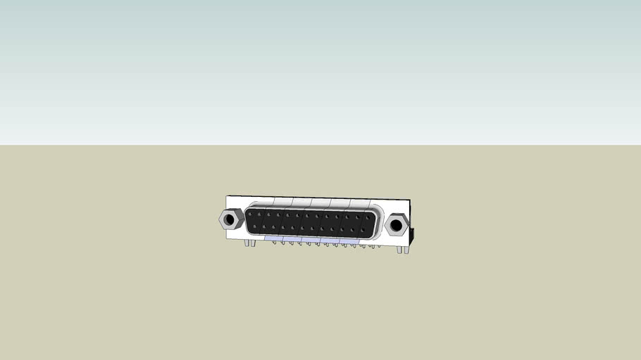 D-Sub Serial connector any size - DSUB9, DSUB25 | 3D Warehouse