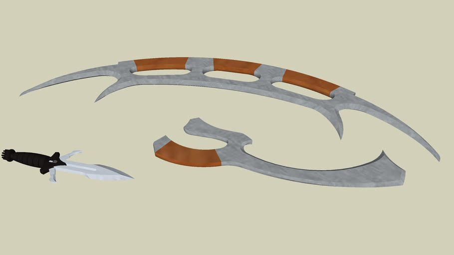 Klingon Bat'leth, Mek'leth, and D'K'tahg | 3D Warehouse