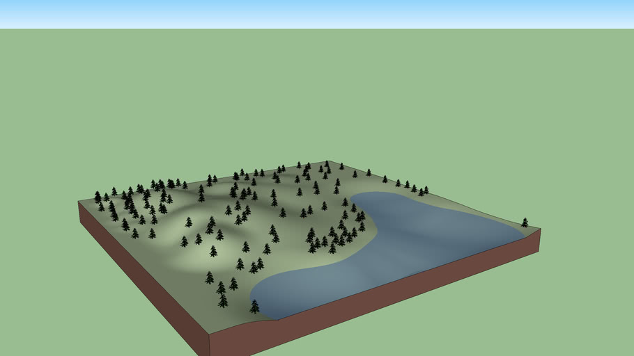 Lake scenery | 3D Warehouse