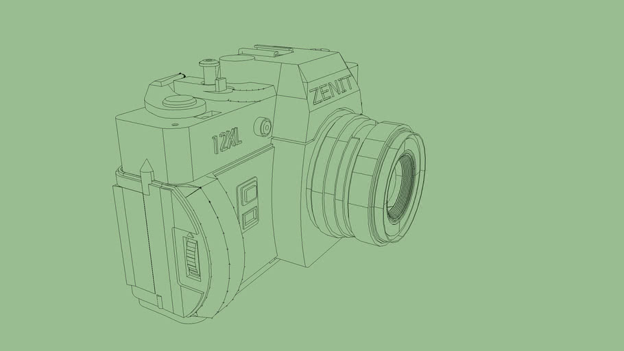 Cámara zenit SLR análoga | 3D Warehouse