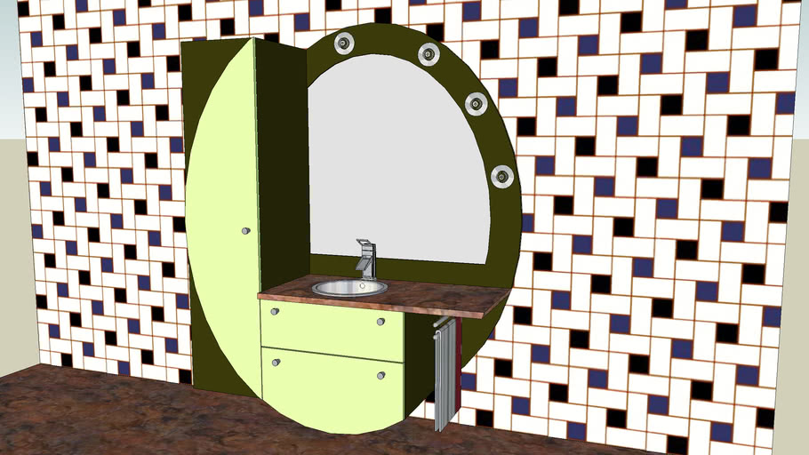 Round cabinet | 3D Warehouse