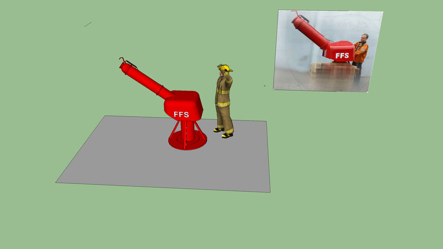 FFS marine fire fightign gun | 3D Warehouse
