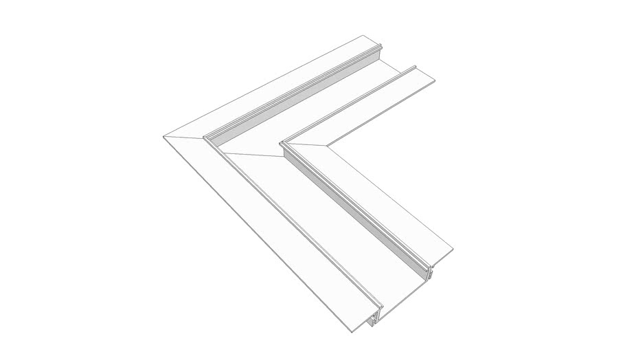 TruLine 1.6A L-Shaped Channel Connector | 3D Warehouse