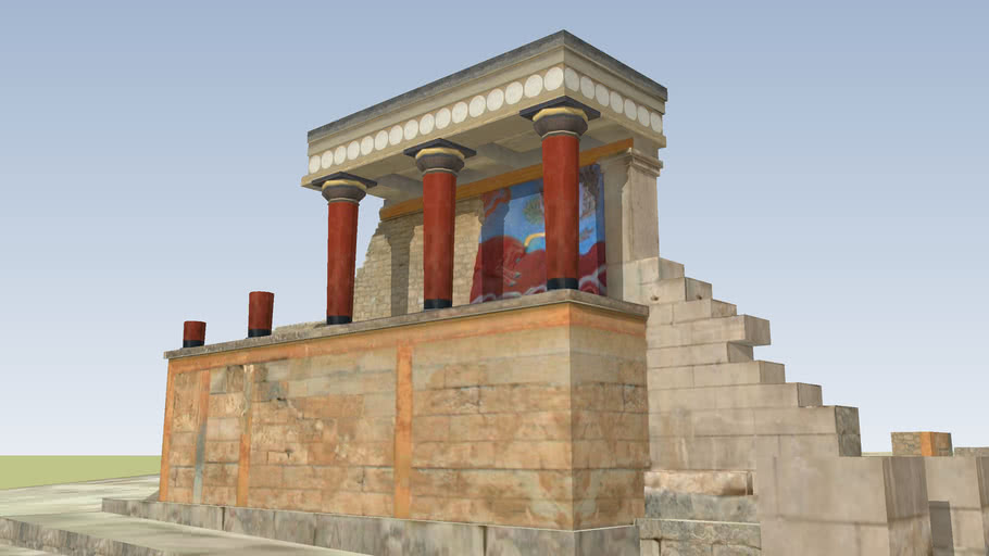 Κνωσσός, η βόρεια Είσοδος - Knossos, the North Entrance | 3D Warehouse