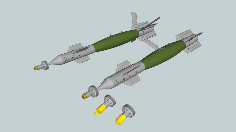 GBU-12 500 lb Laser Guided Bomb | 3D Warehouse