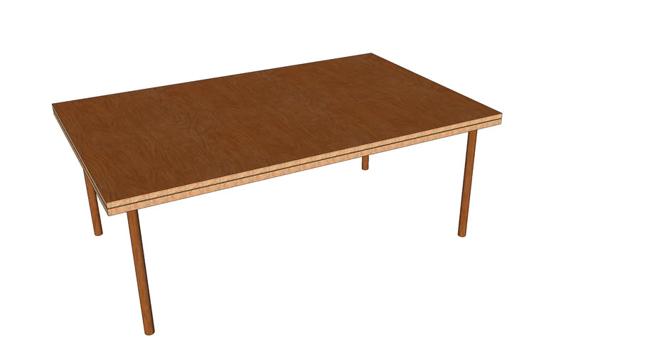 Wooden Table | 3D Warehouse