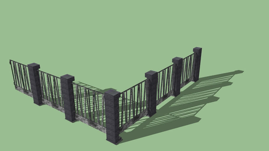 wall fence | 3D Warehouse