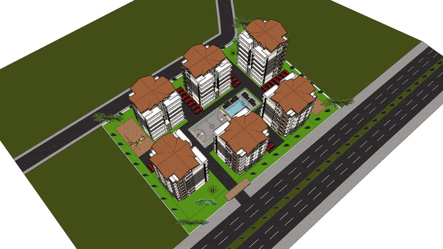 gated community project | 3D Warehouse