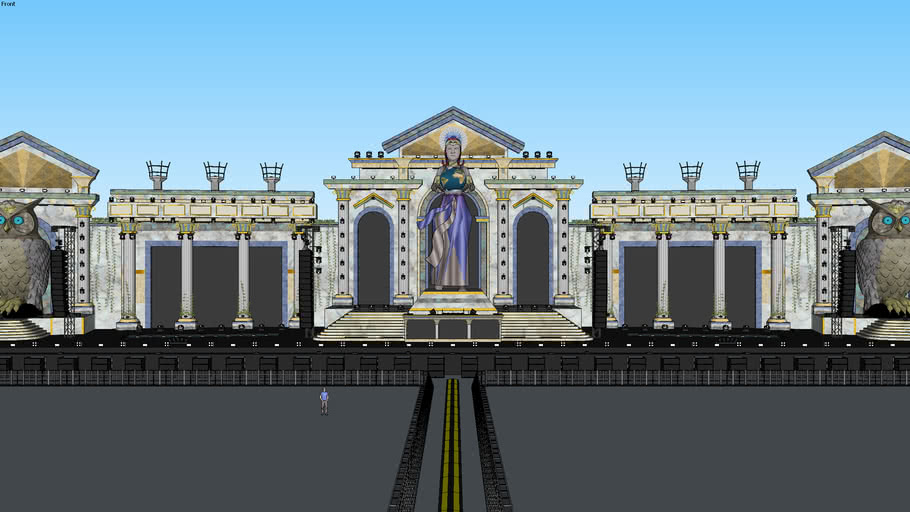 Kinetic Olympus (Stage designed for EDC Las Vegas) | 3D Warehouse