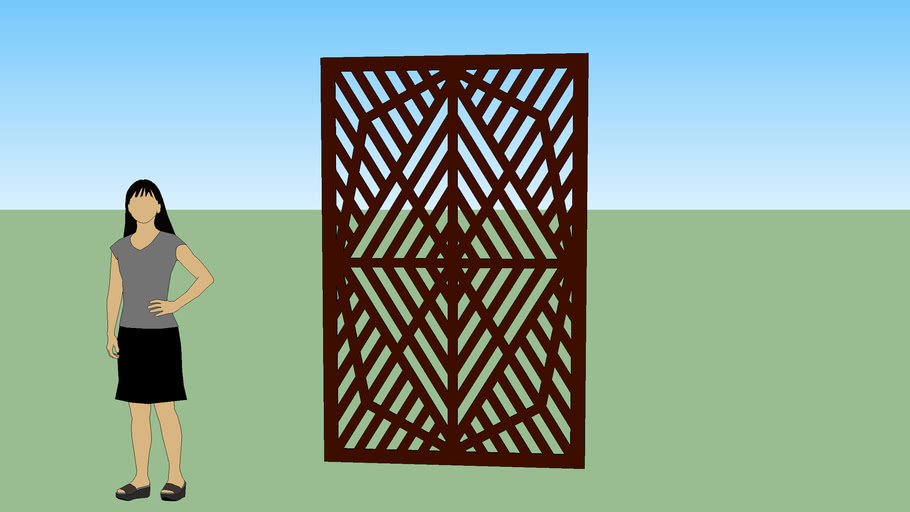 MDF Grill CNC Partition | 3D Warehouse