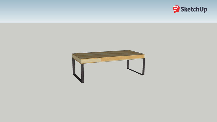 WOODEN COFFEE TABLE | 3D Warehouse