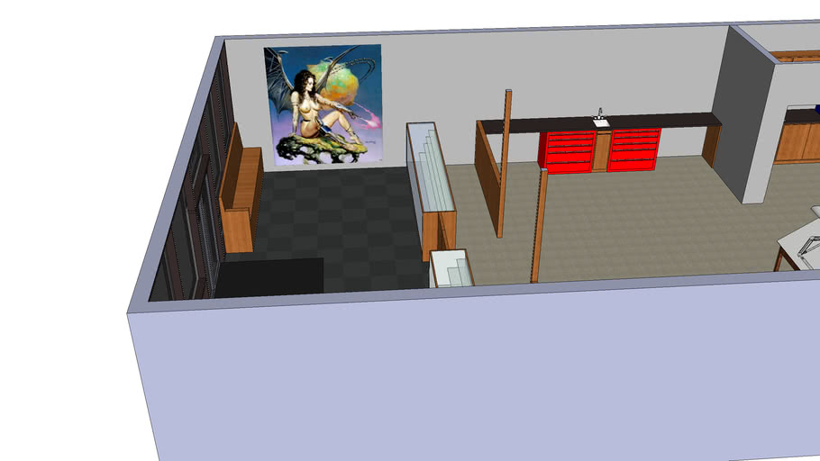 retail space tattoo shop | 3D Warehouse