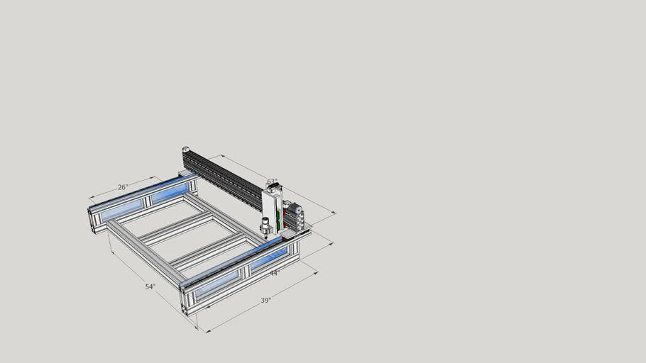 CNC design 4' x 3' | 3D Warehouse