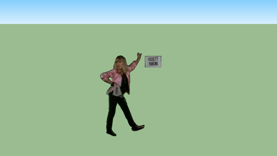 Grease 2 Stephanie Zinone, leaning | 3D Warehouse