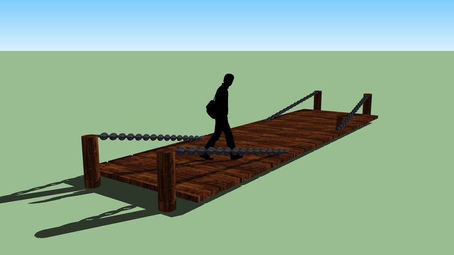 wooden bridge | 3D Warehouse