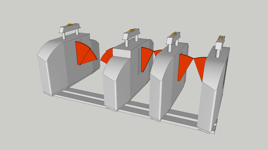 MRT Ticket Gates | 3D Warehouse