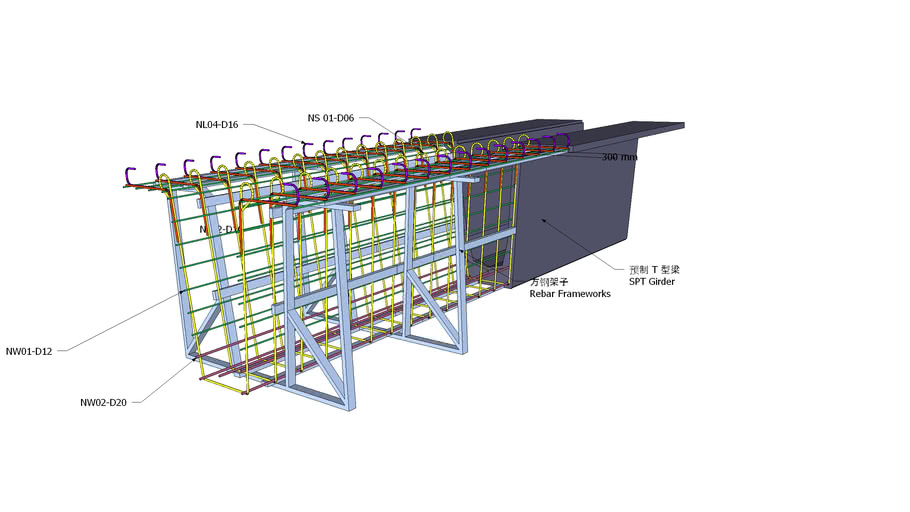 SPT girder Rebar Frame by Yang Rui | 3D Warehouse