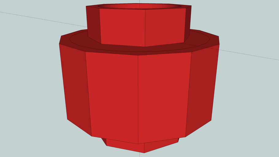 Union doble PVC rosca 1' | 3D Warehouse
