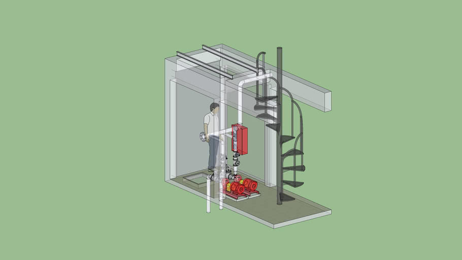Small pump room | 3D Warehouse