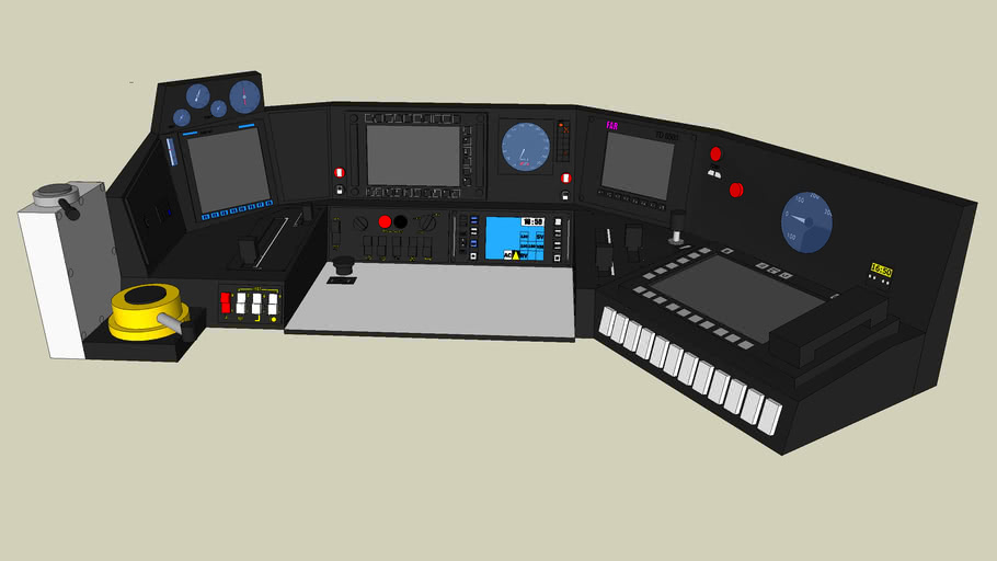 cab interior train | 3D Warehouse