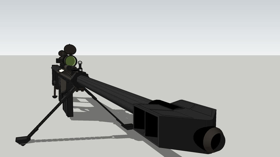 M107 sniper rifle | 3D Warehouse