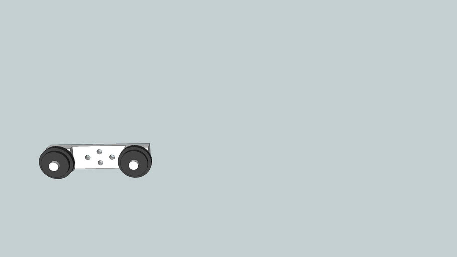 2757 Roller Wheel Bracket | 3D Warehouse