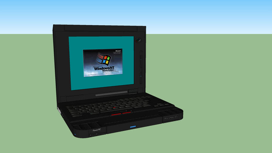 Ibm Thinkpad Power Series 860 Laptop Computer 3d Warehouse