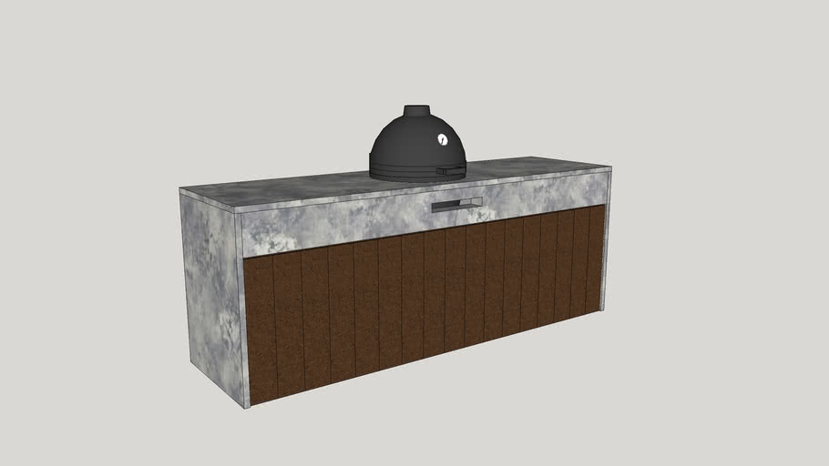 Contemporary Outdoor Kitchen | 3D Warehouse