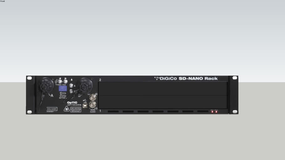 DiGiCo SD - Nano Rack | 3D Warehouse