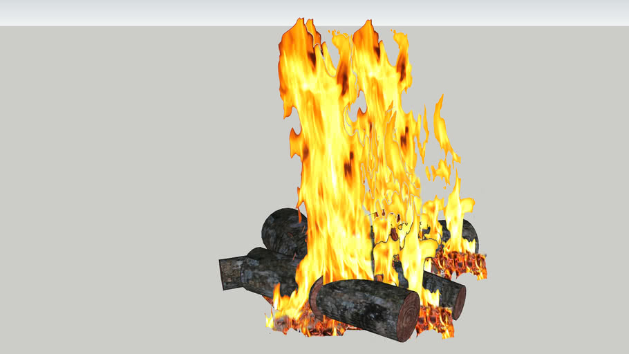 wood on fire | 3D Warehouse