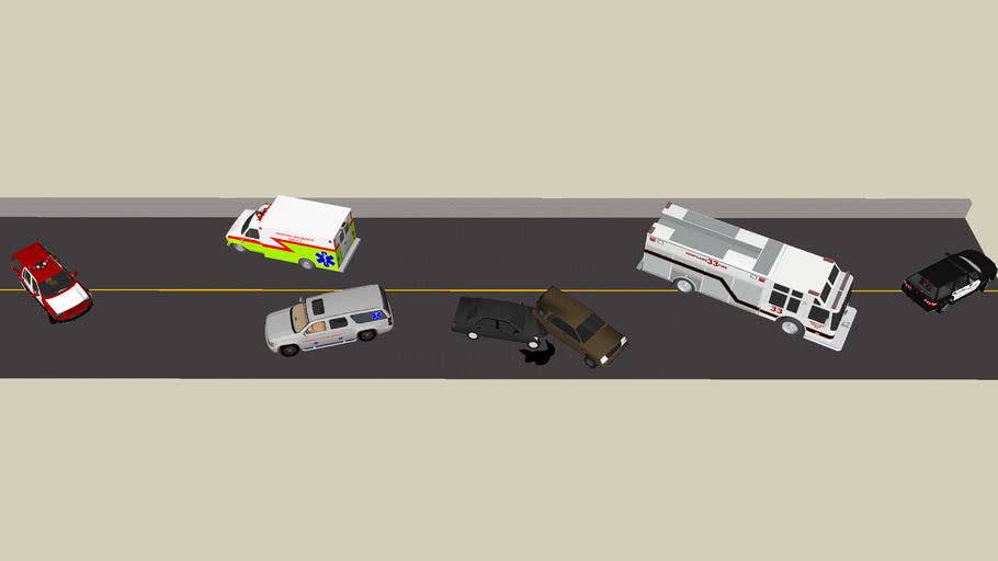 REALISTIC Accident Layout | 3D Warehouse