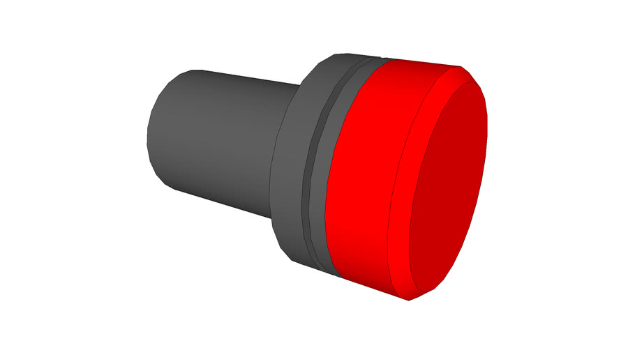 Pilot Lamp 22mm - Red | 3D Warehouse