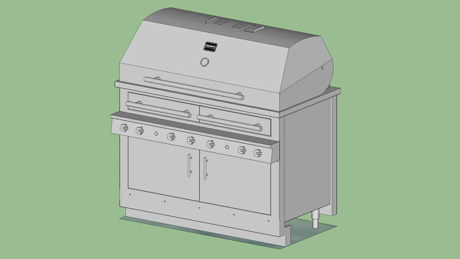 K1000HB Hybrid Fire Built-in Grill | 3D Warehouse