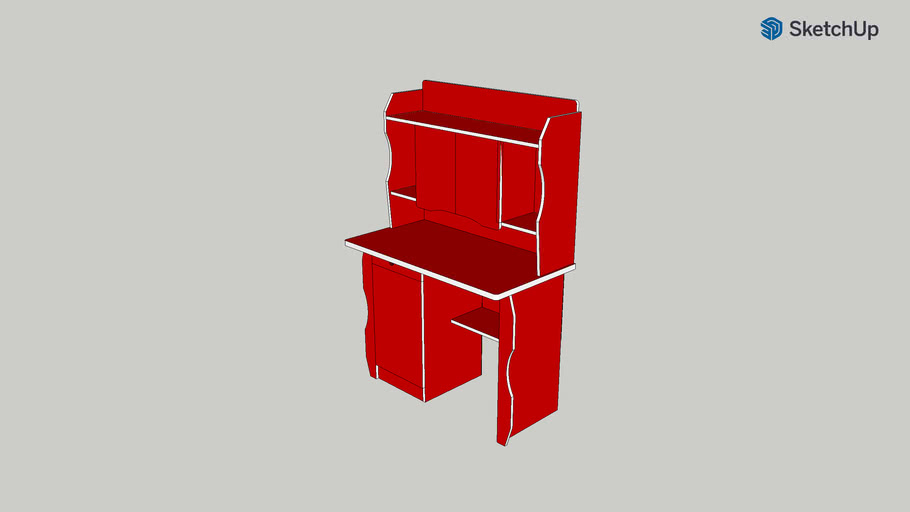 Red Desk | 3D Warehouse
