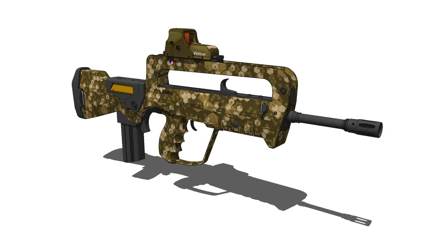 Assalt Rifle Famas G2 / CAMUFLAGEM | 3D Warehouse